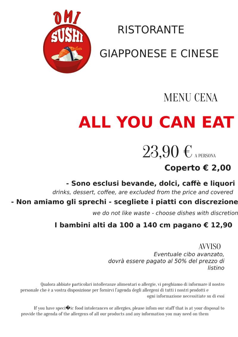 Menu - OMI Sushi